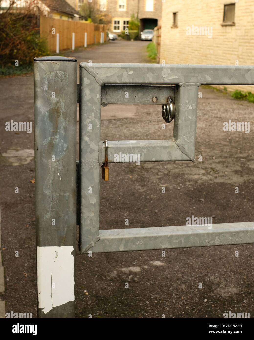 November 2020 - Locked security barrier Stock Photo - Alamy