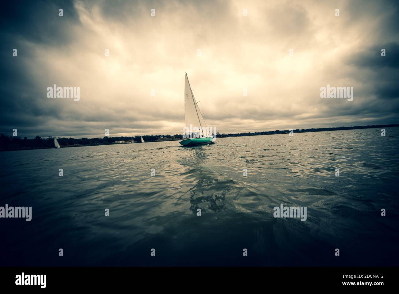 Sailing Through the Storm Stock Photo - Alamy