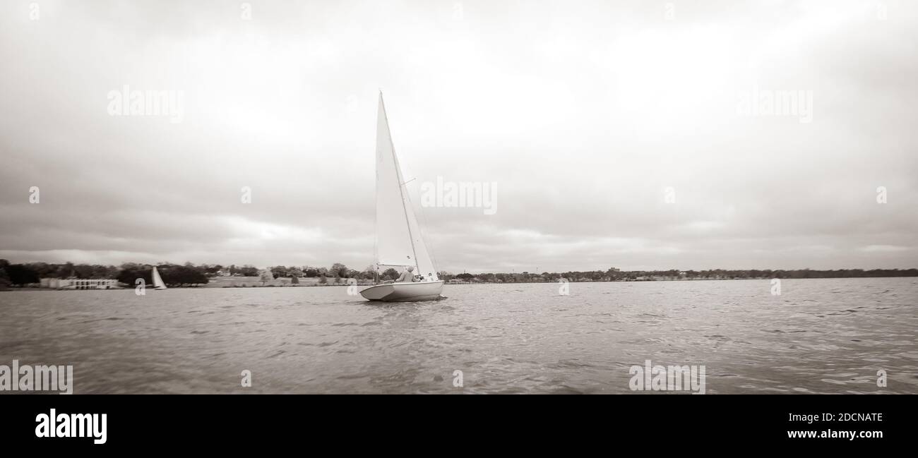 Sailing Through the Storm Stock Photo - Alamy