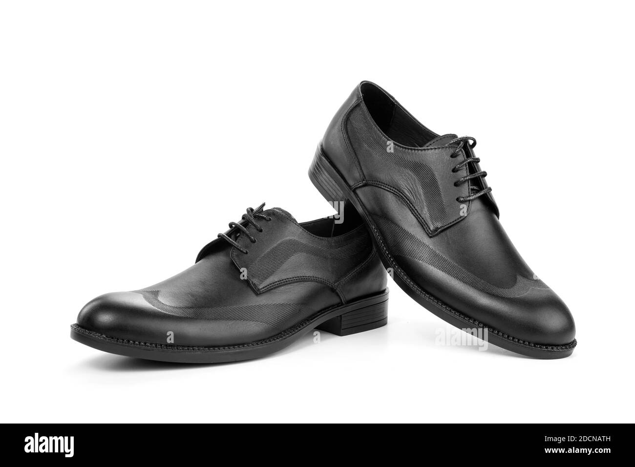 A pair of classic men's shoes on a white background Stock Photo - Alamy