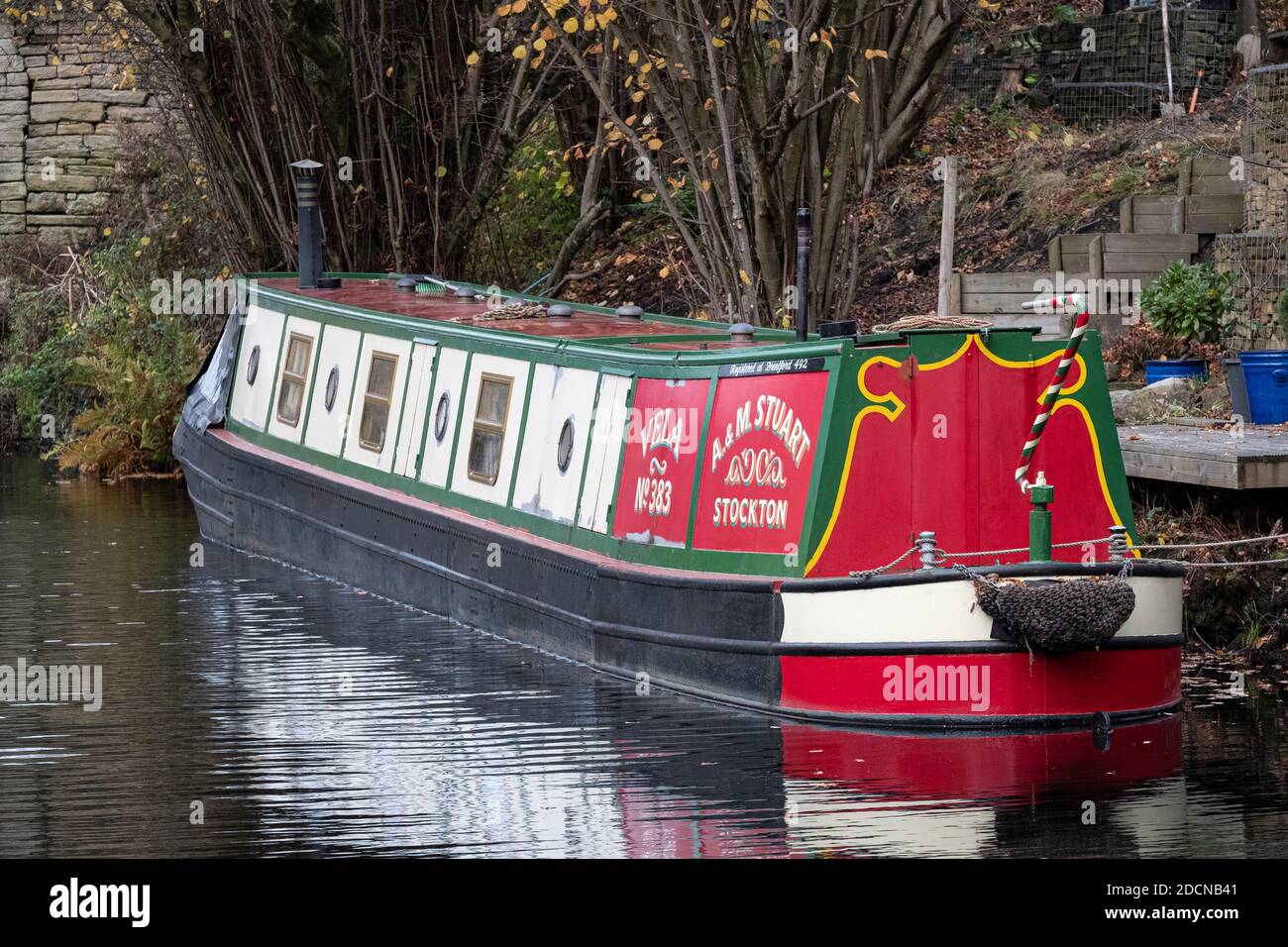 Canal Boat, Sowerby Bridge, Calderdale, England , UK Stock Photo - Alamy
