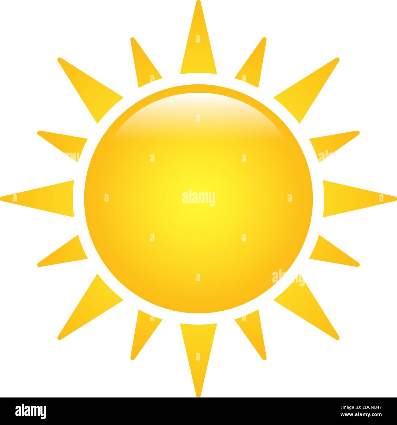 Sun solar vector icon illustration isolated on white background Stock ...