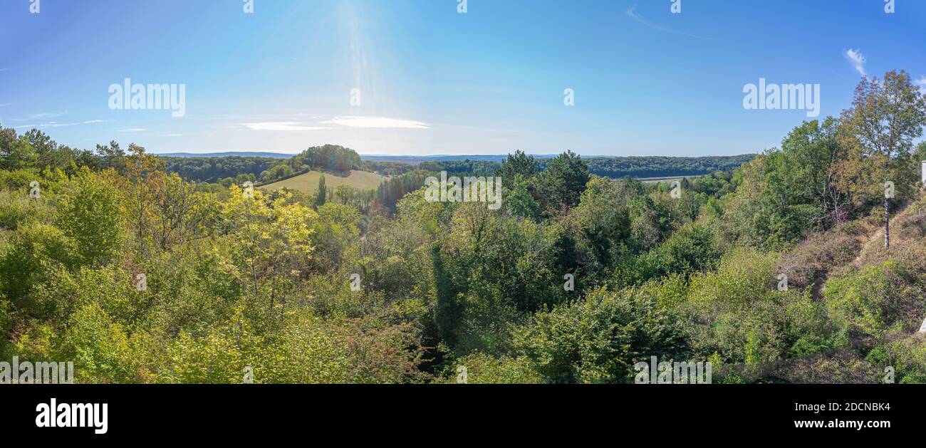 Besançon, France - 09 05 2020: Panoramic view of the city and the ...