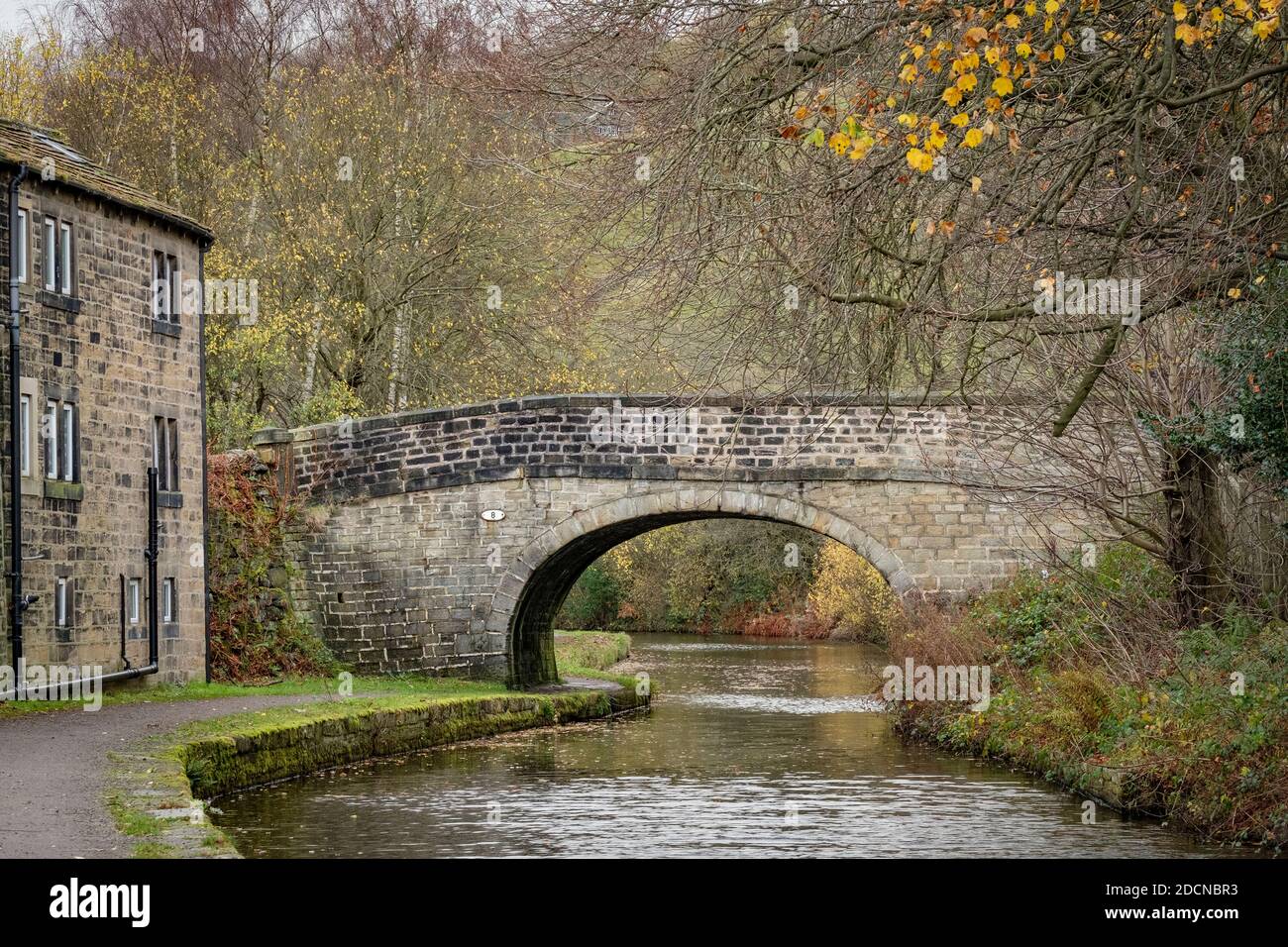 The Rochdale Canal, Near Sowerby Bridge, Calderdale, West Yorkshire ...