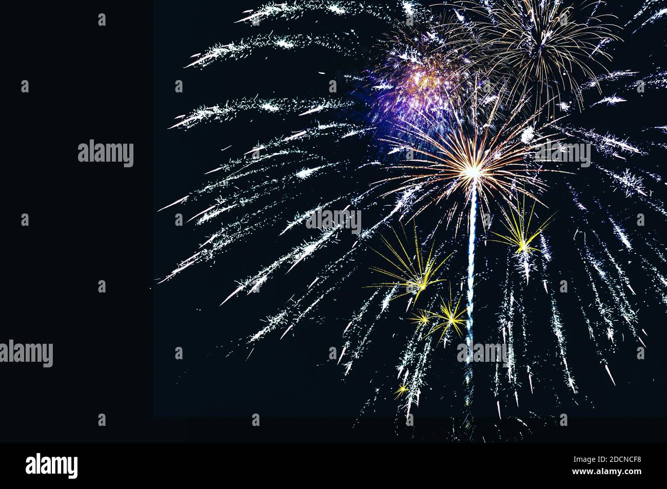 Abstract colored firework background with free space for text Stock ...