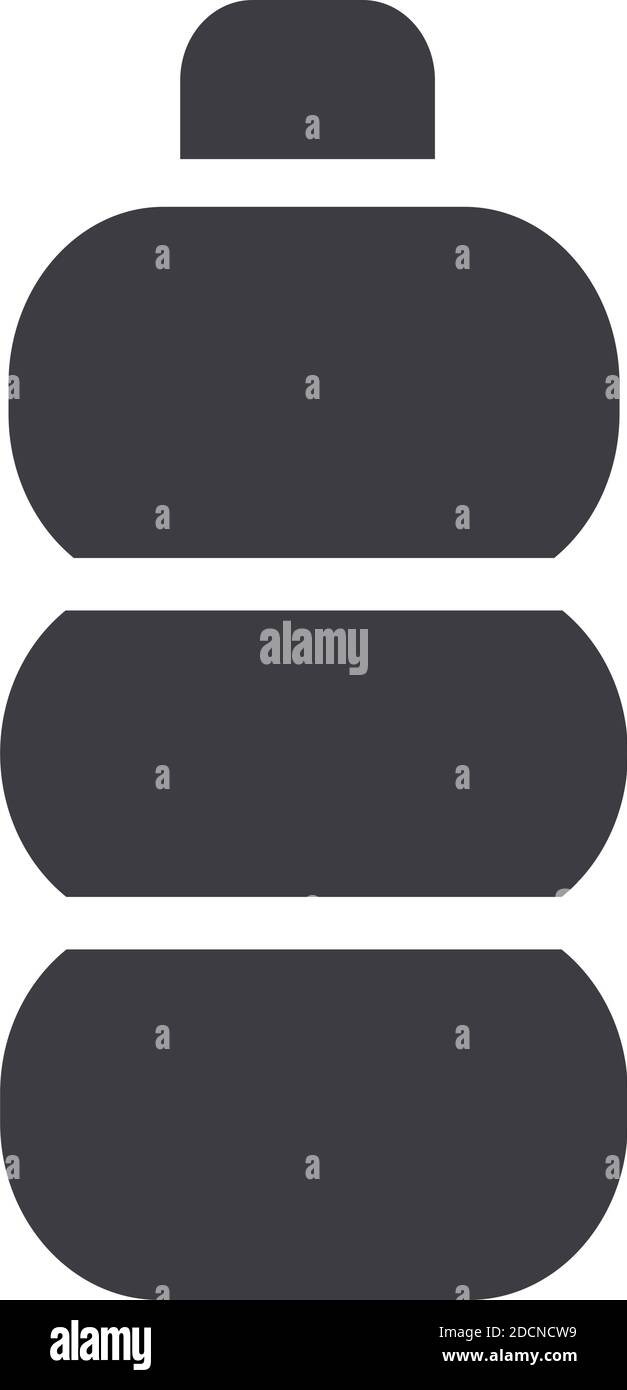 Curved shape bottle icon vector illustration Stock Vector Image & Art ...