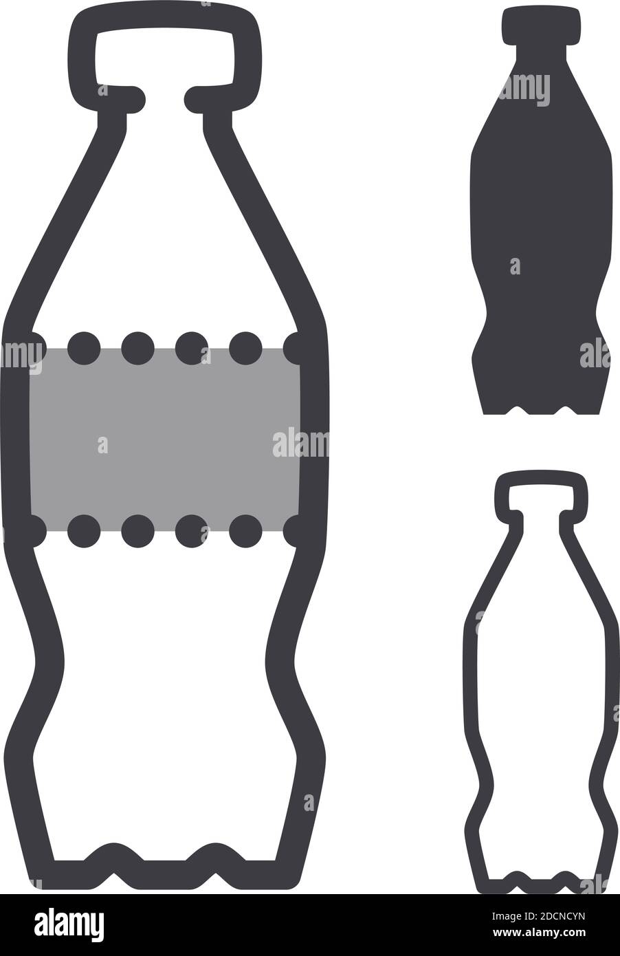 Plastic bottle icon vector illustration Stock Vector Image & Art - Alamy