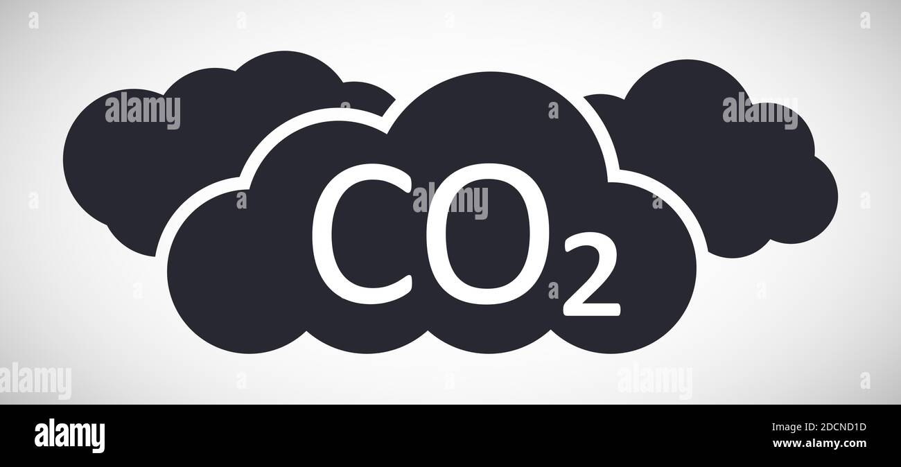 Co2 emission icon flat Stock Vector Images - Alamy