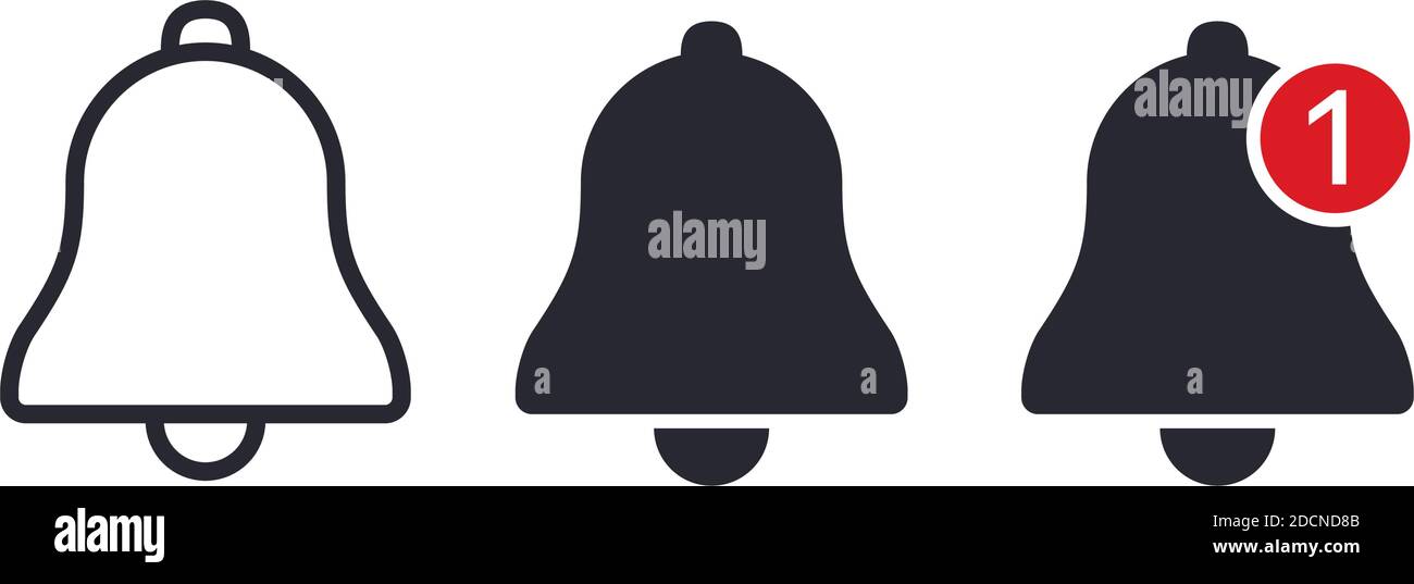 Bell vector vectors hi-res stock photography and images - Alamy