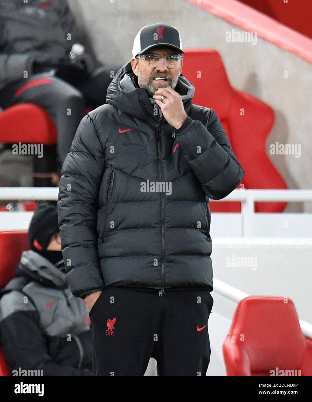 Liverpool manager Jurgen Klopp on the touchline during the Premier ...