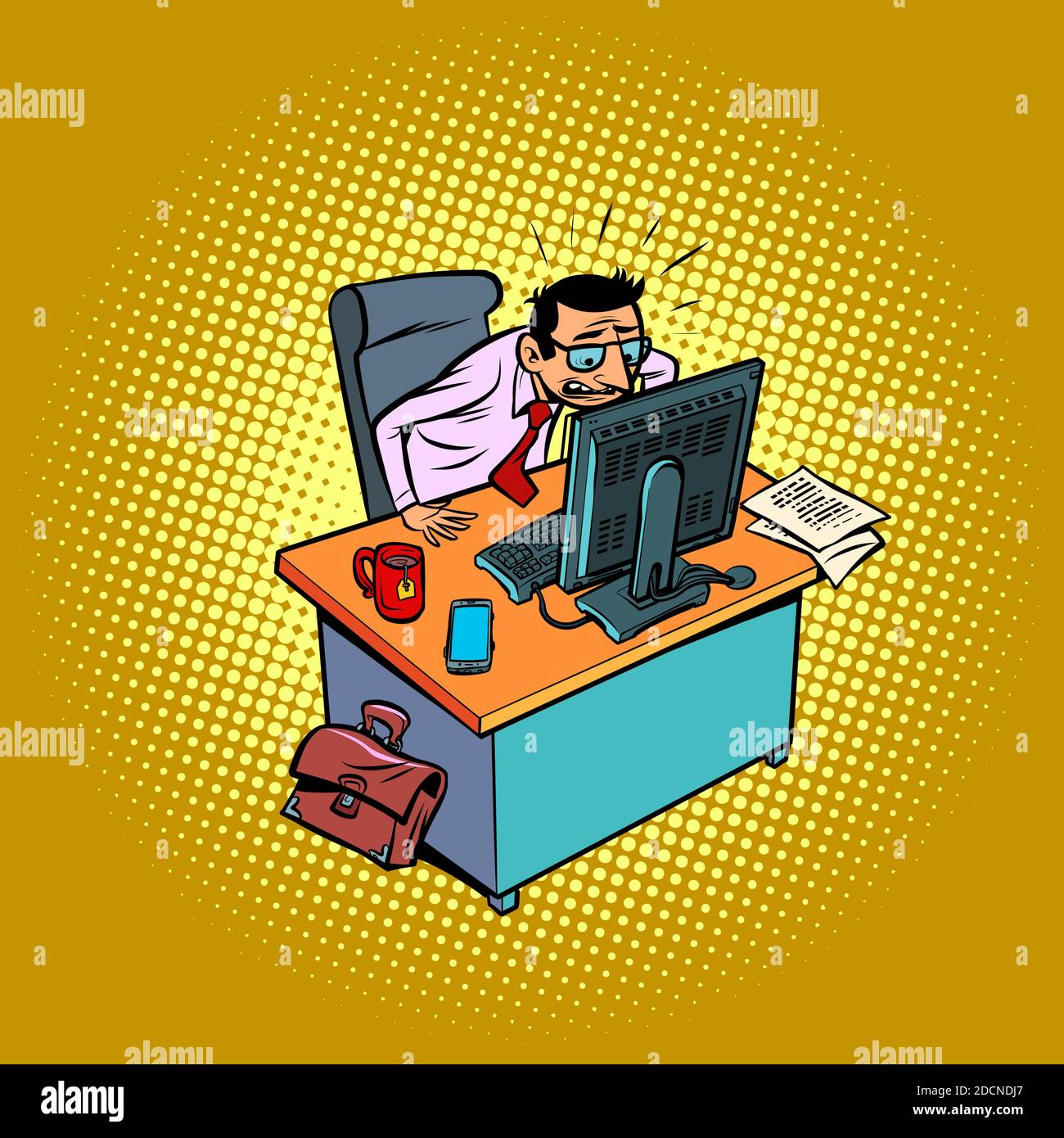 Female angry office Stock Vector Images - Alamy
