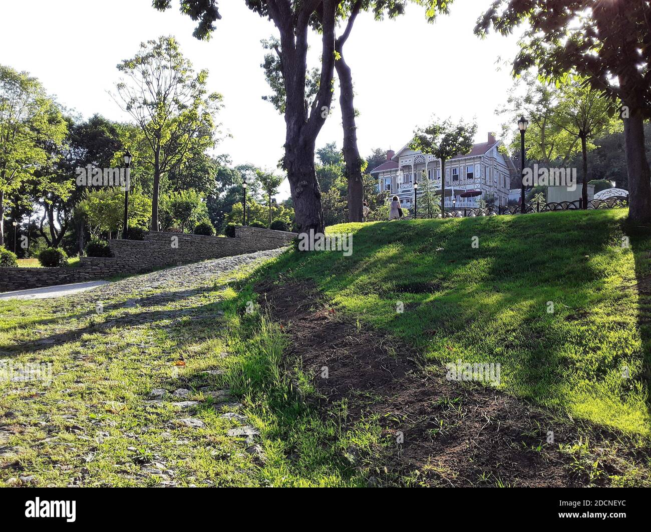 A view from Emirgan Grove Park and Yellow house in summer season Stock ...