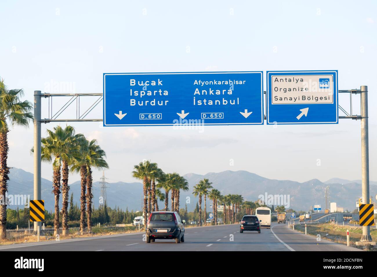 Antalya/Turkey - 11/10/2020: City road signs in Turkey Stock Photo - Alamy
