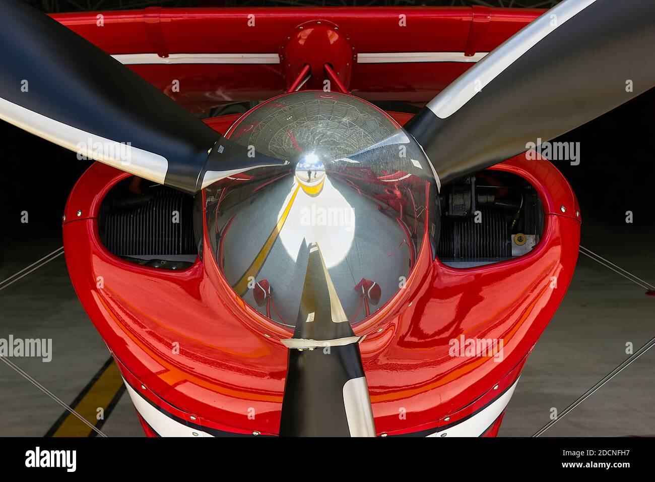 A close up picture of a Pitts 2B and the propeller Stock Photo - Alamy