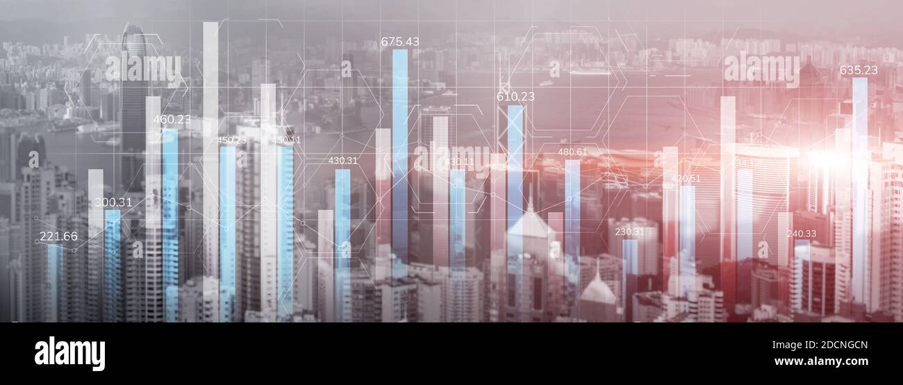 Financial graph diagram trading investment business intelligence ...