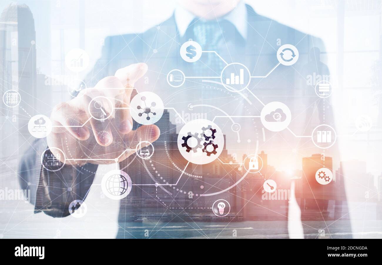 Innovation Automation Software Technology Process System Business Stock ...