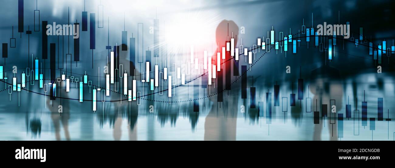 Financial Stock Market Graph. Website Economic Banner Stock Photo - Alamy