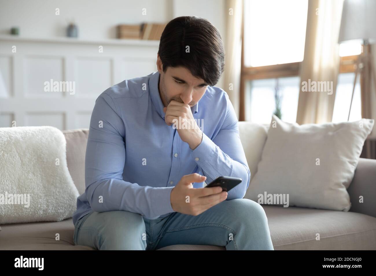 Concerned phone call hi-res stock photography and images - Alamy