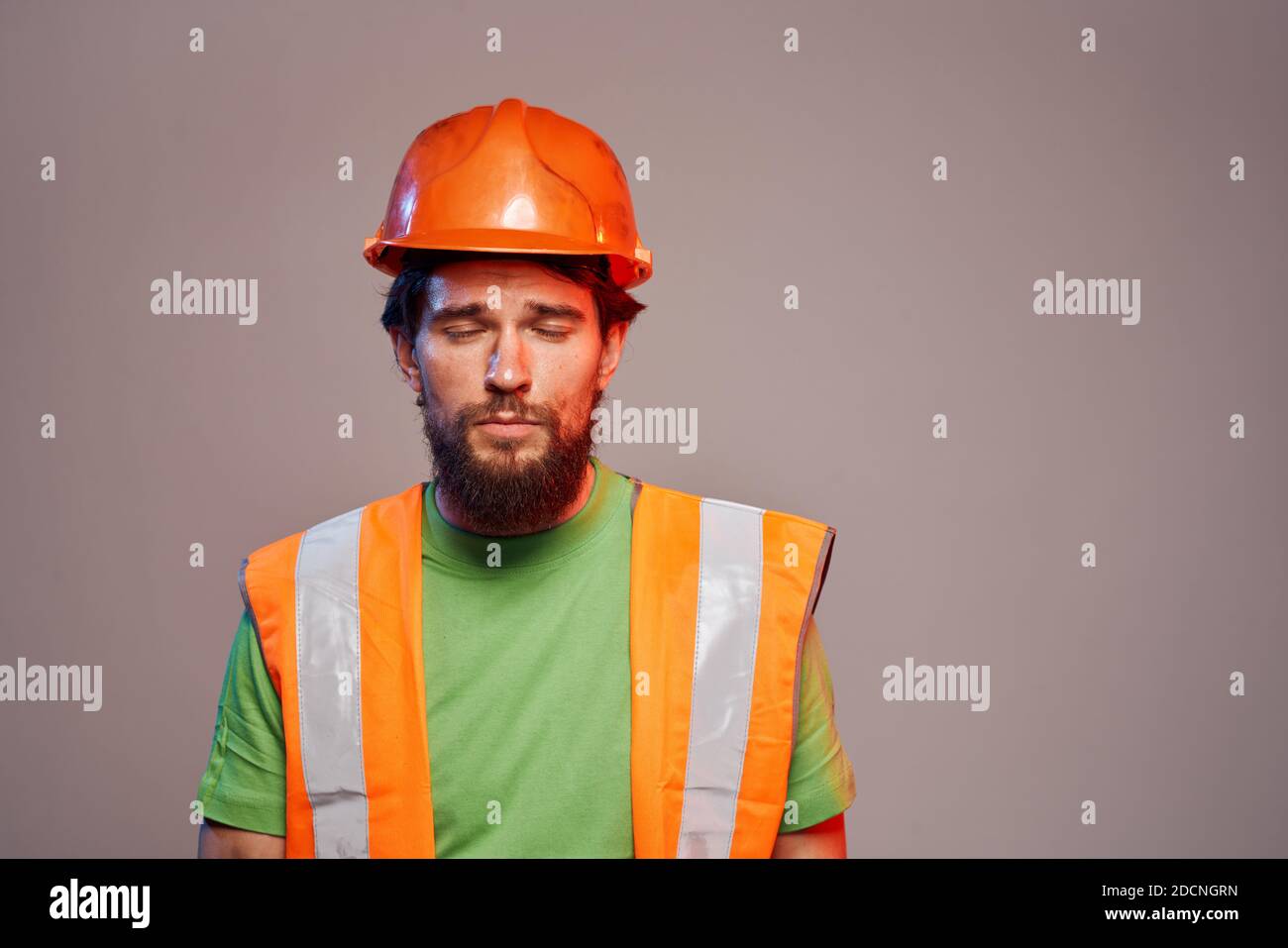 Workers man Construction professional uniform safety lifestyle Stock ...