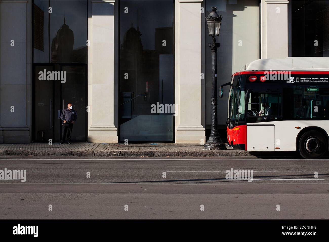 Security guard, Barcelona, Spain Stock Photo - Alamy