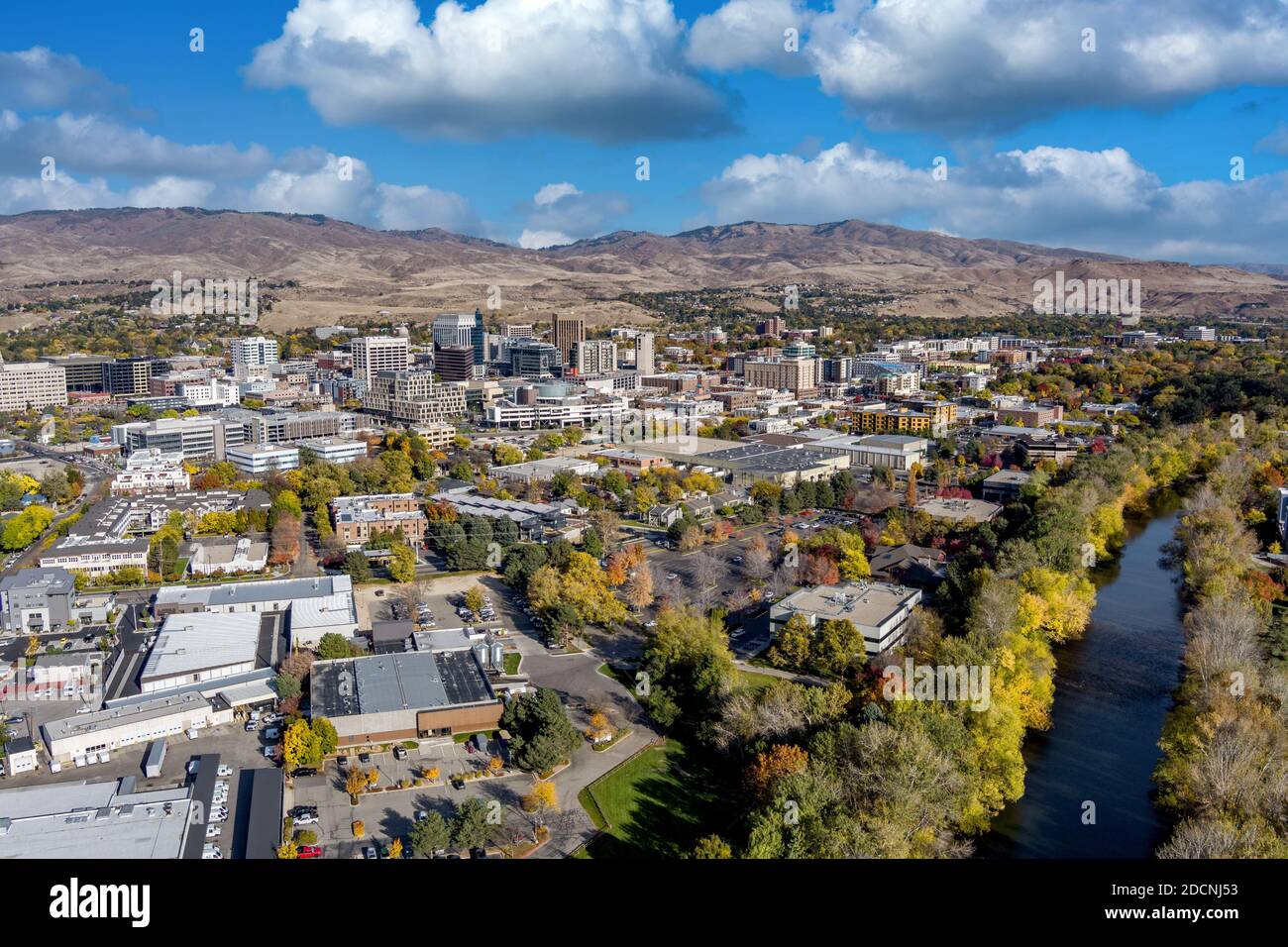 Aerial view downtown boise idaho hi-res stock photography and images ...