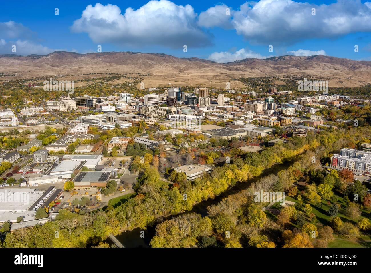 Aerial downtown boise idaho hi-res stock photography and images - Alamy