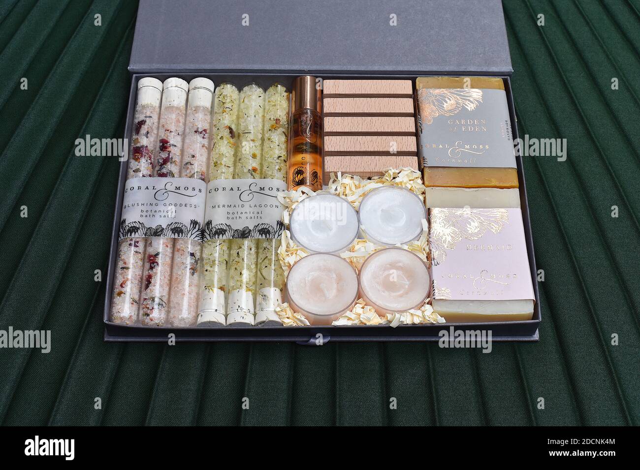 Coral and Moss spa bath set Handmade Mermaid soap with goats milk for ...