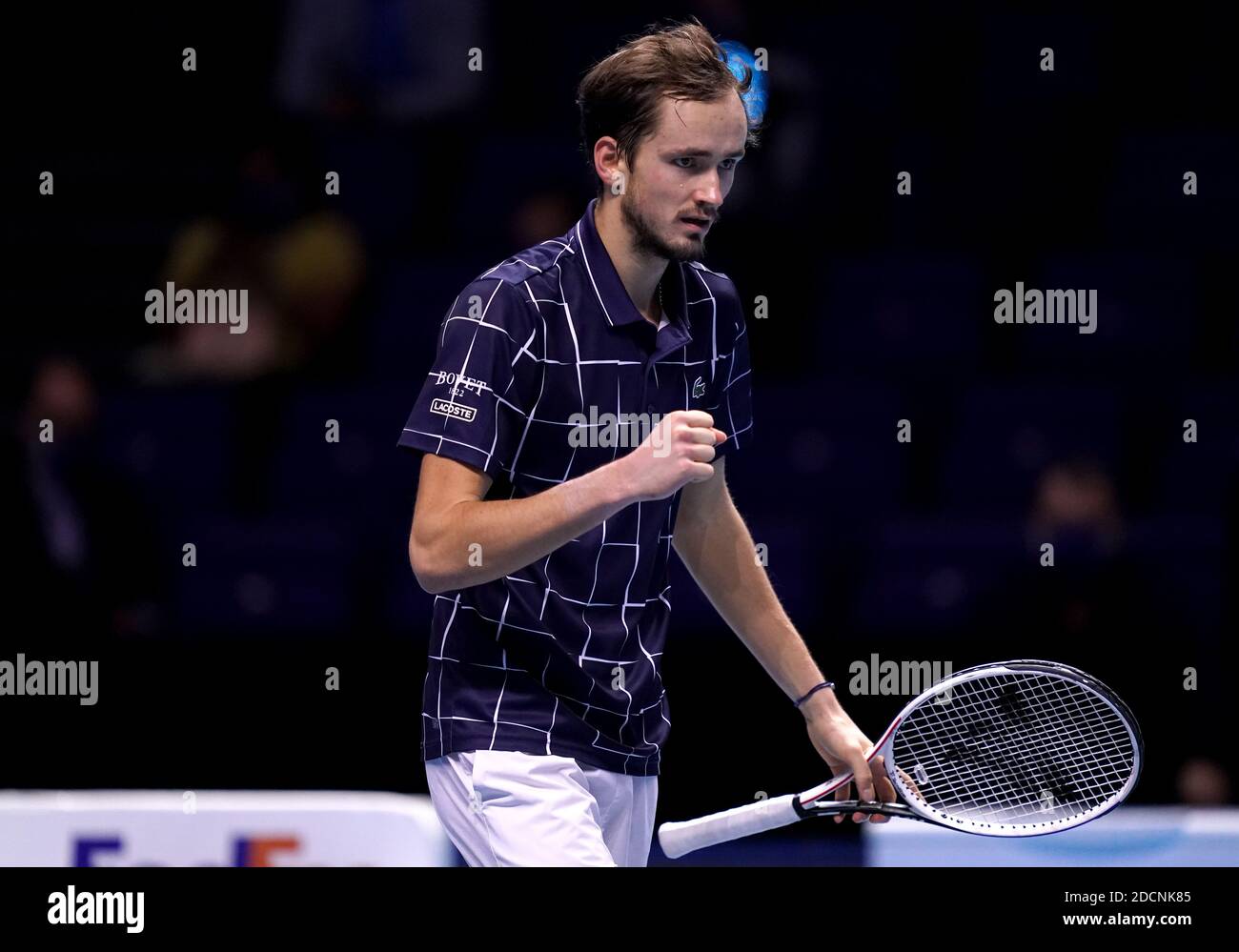 Daniil Medvedev in action during the singles final during day eight of ...