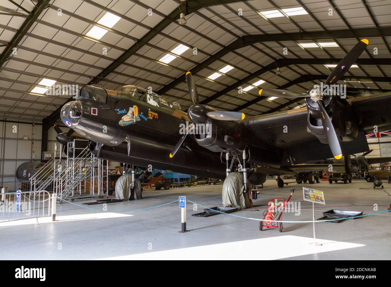Lancaster bomber (NX611) from WWII, 'Just Jane', Lincolnshire Aviation ...