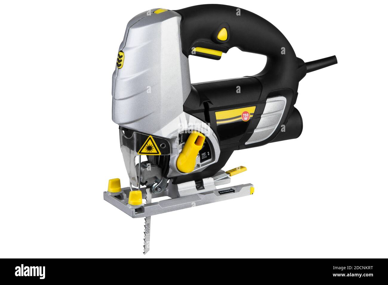 A power saw on a white background Stock Photo - Alamy