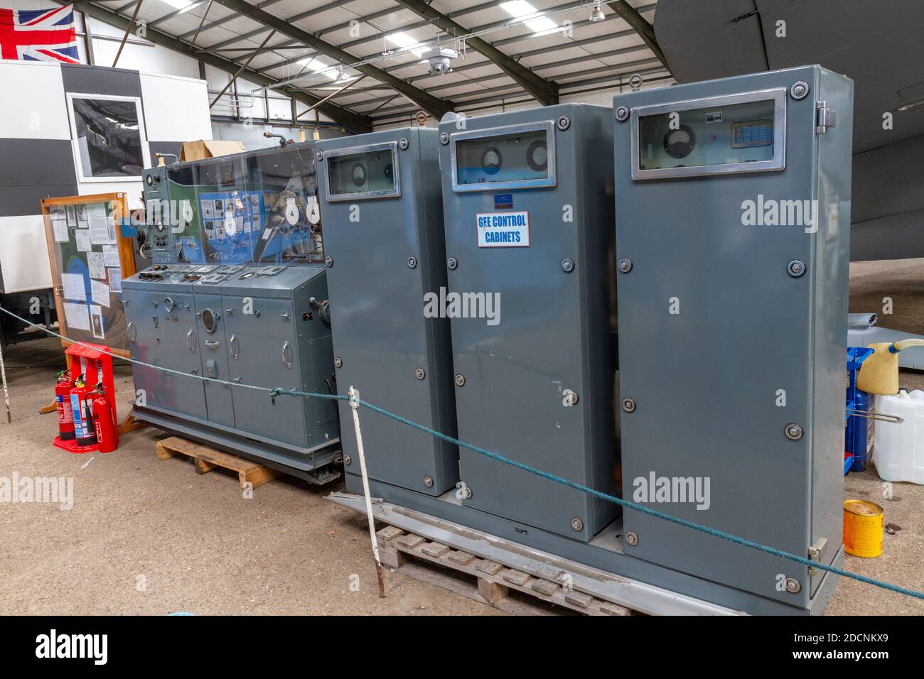 GEE transmitter (L unit) and auto control cabinets (R) WWII navigation ...