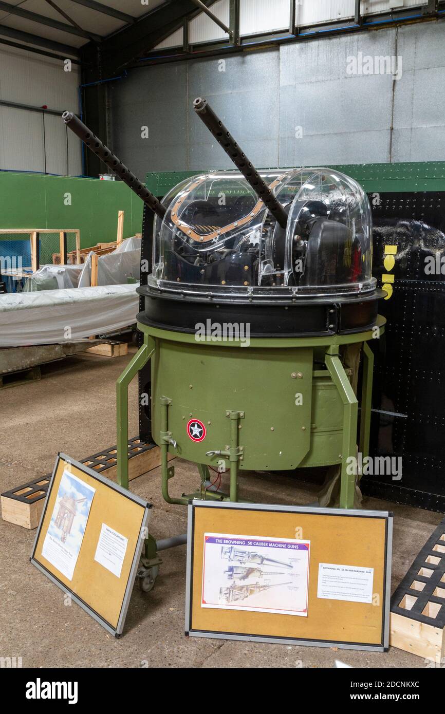 A Martin CE250 23 turret as fitted to a Lancaster bomber during WWII ...