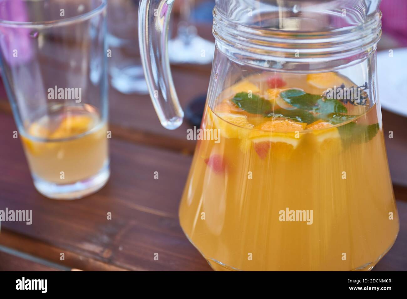 Serving lemonade in summer Stock Photo - Alamy