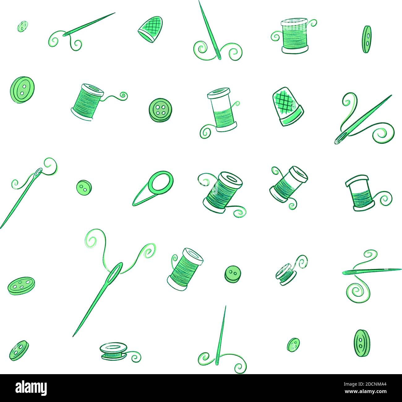 Sewing Equipment Needles, Thread Cotton Reels and Buttons for Crafts ...