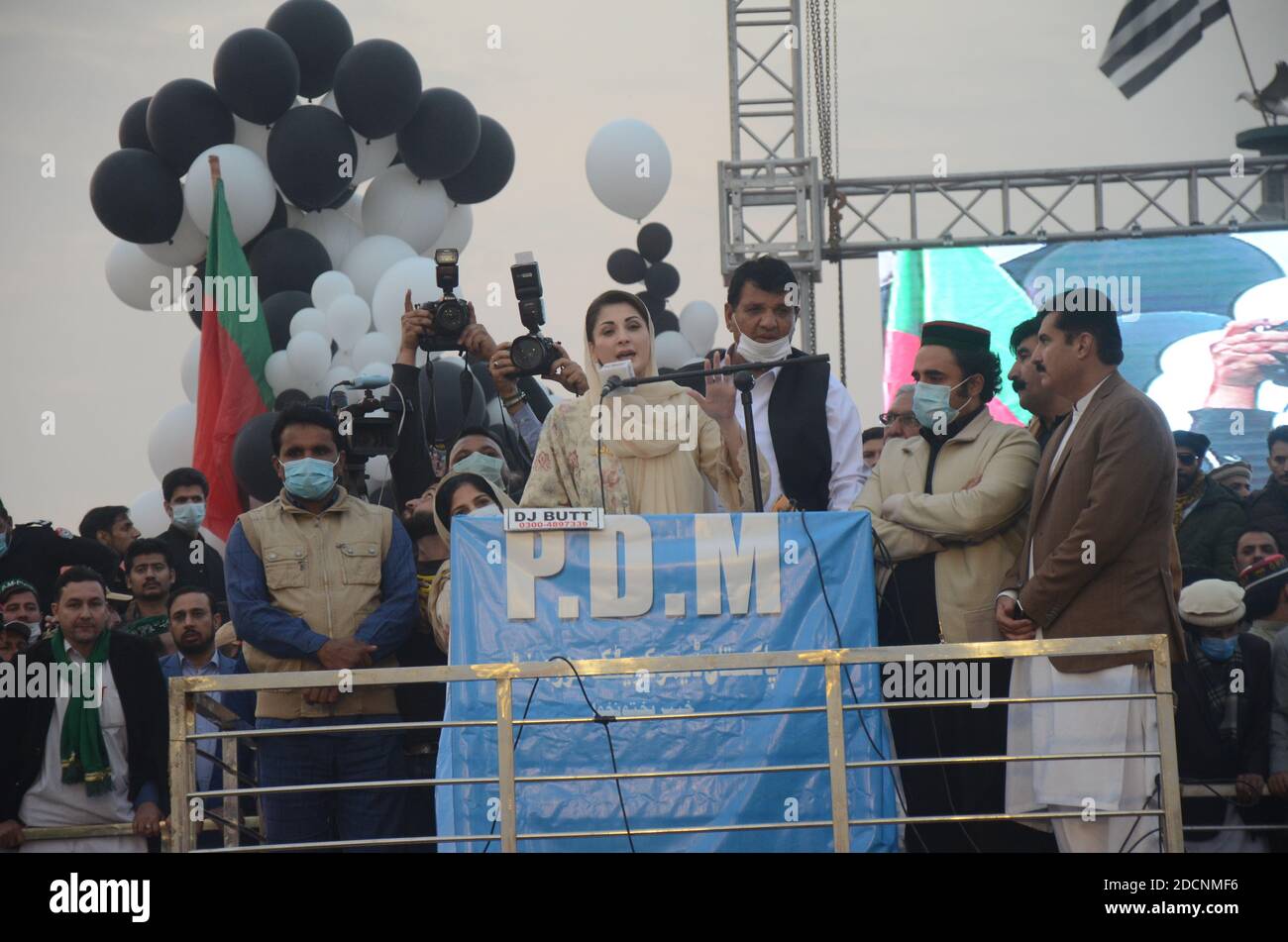 Peshawar, Pakistan. 22nd Nov, 2020. A view of the anti government rally ...