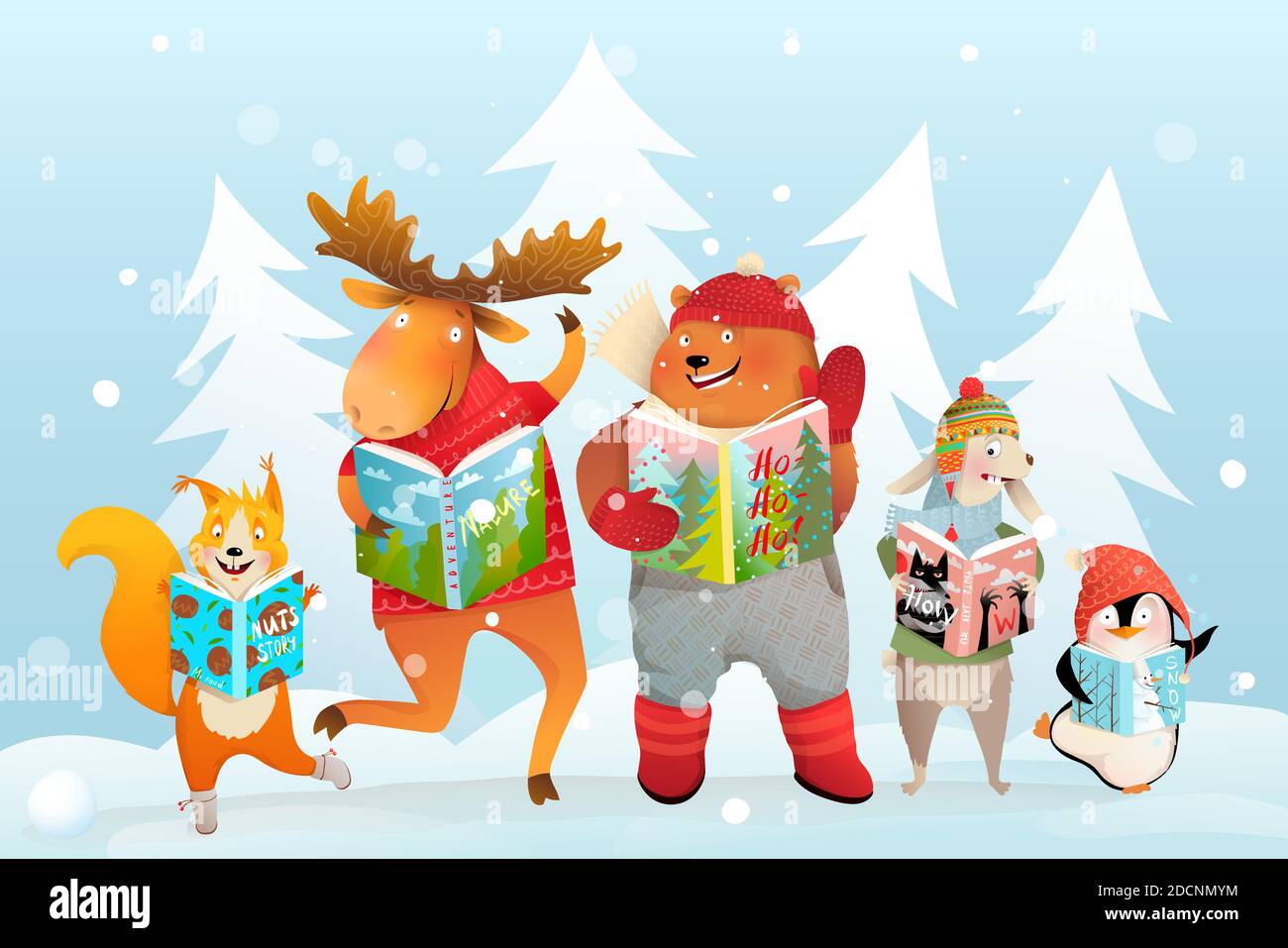 Reading books children Stock Vector Images - Alamy