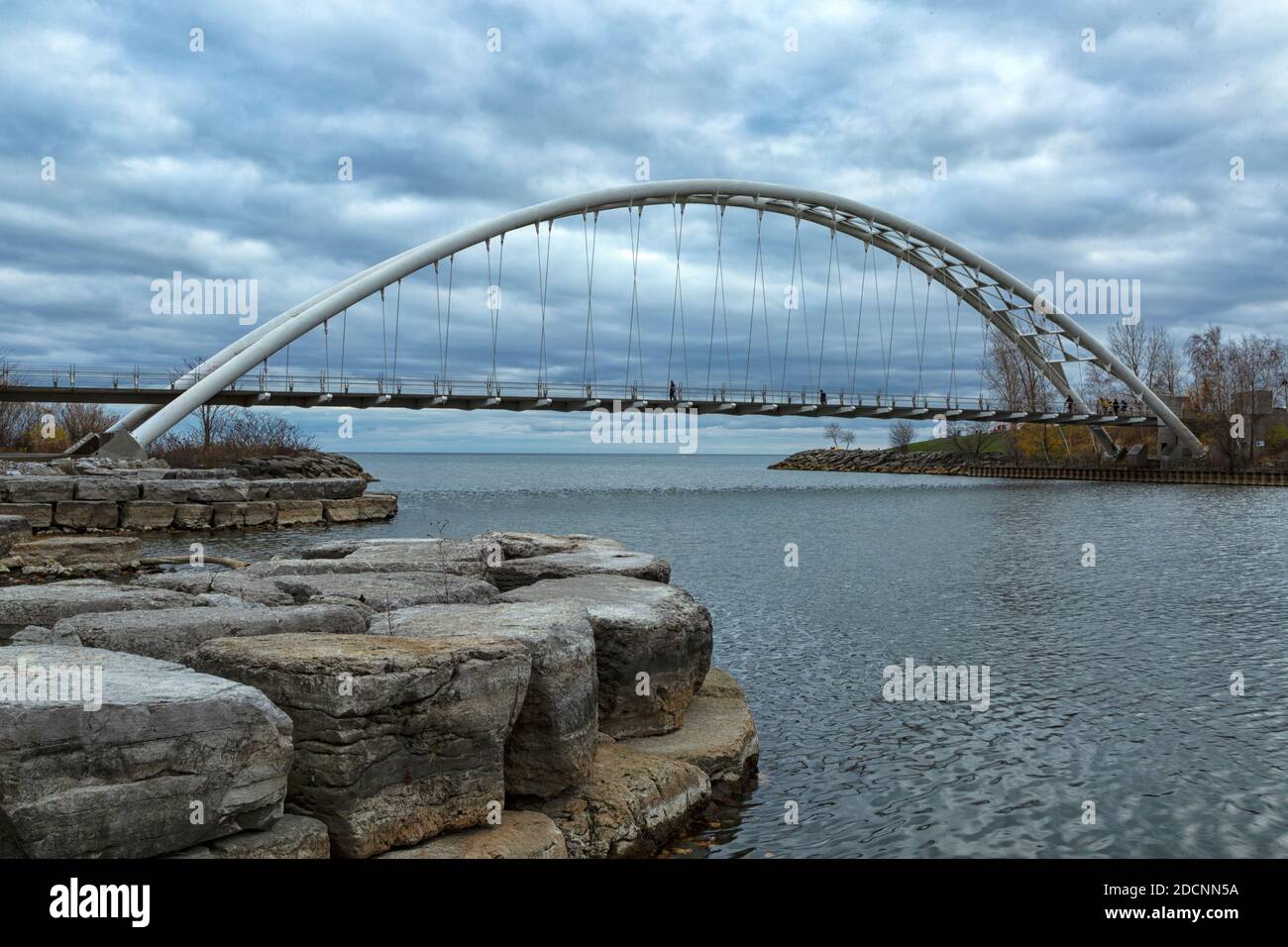 Humber Bay Arch Bridge. Toronto Ontario Canada Stock Photo - Alamy