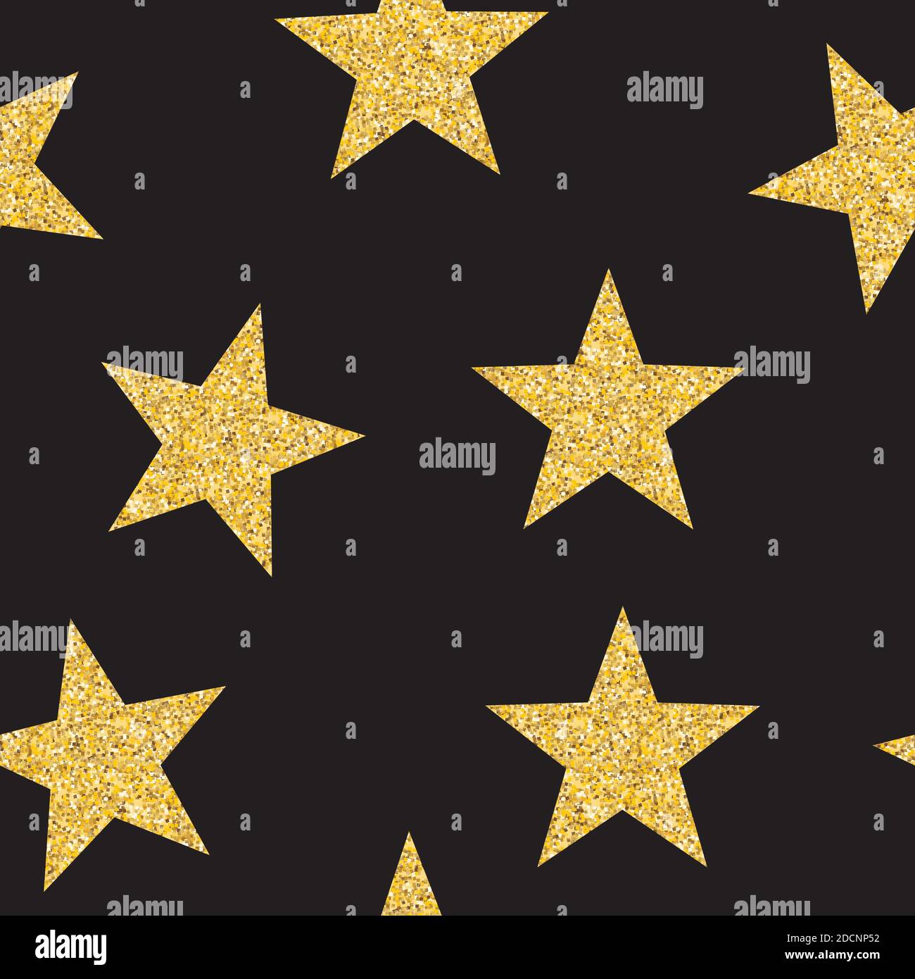 Abstract Golden Star Seamless Pattern Background Illustration Stock ...