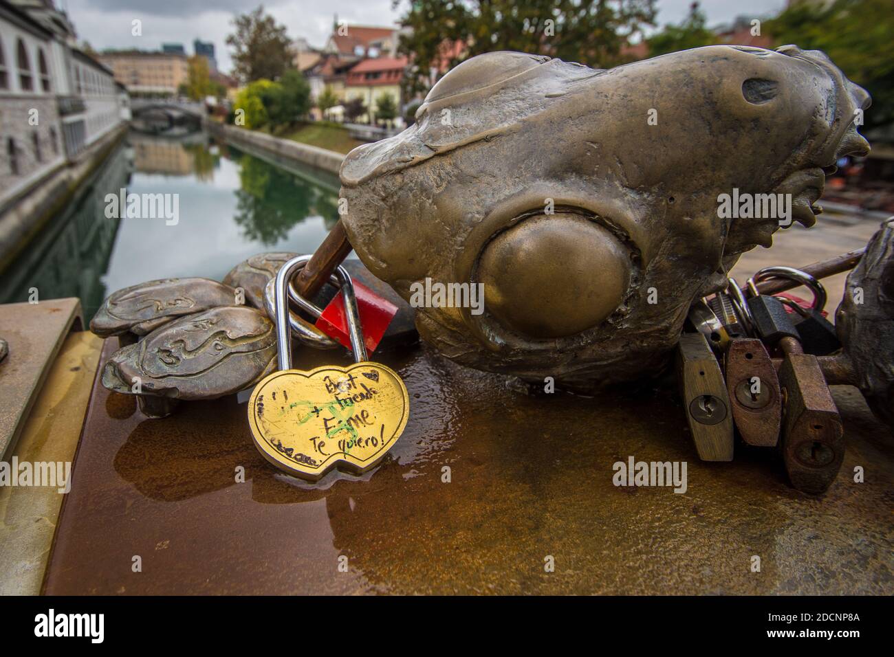 The Butchers' Bridge It is also known as the love padlocks-decorated ...