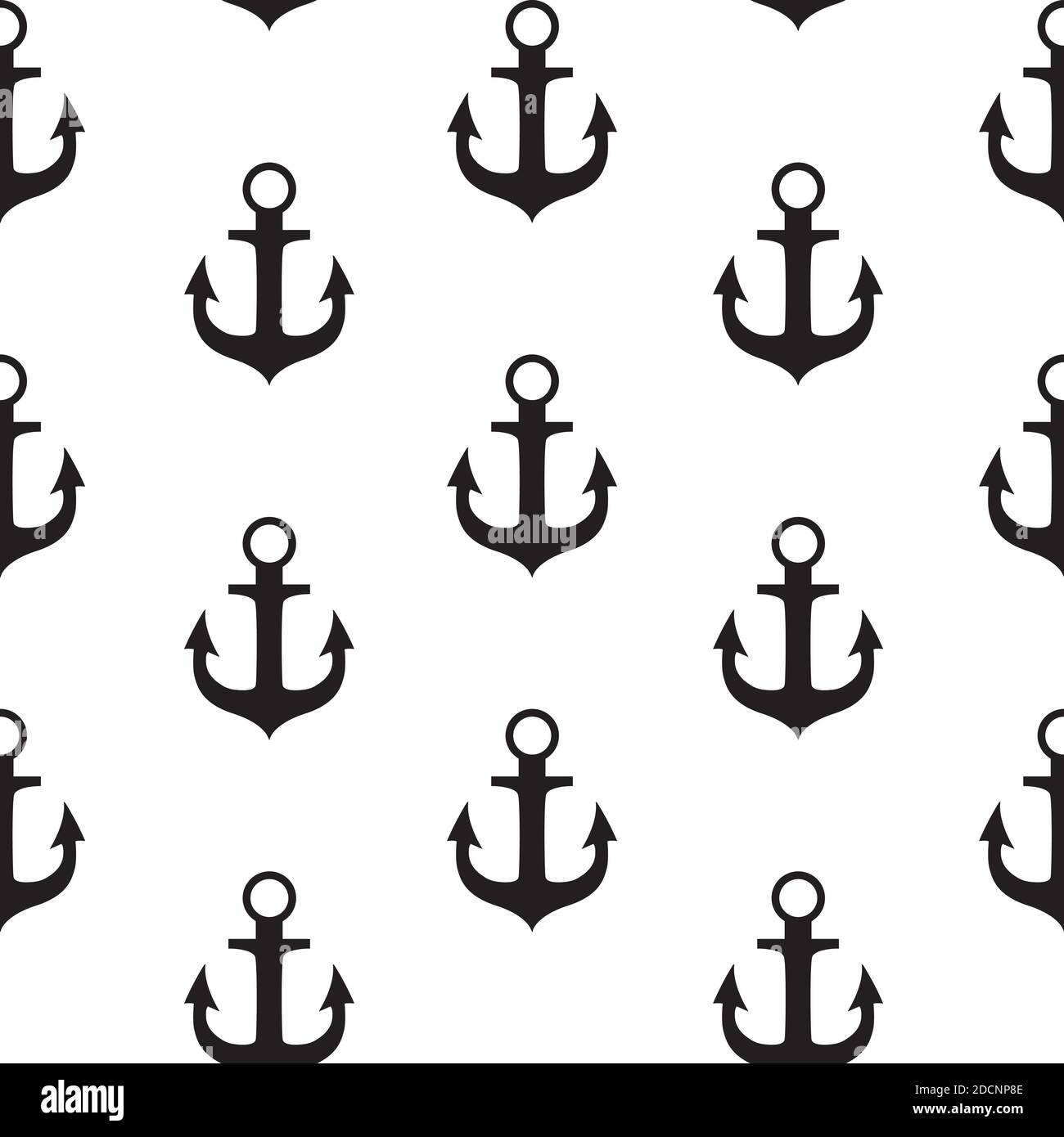 Anchor Seamless Pattern Background Illustration Stock Photo - Alamy