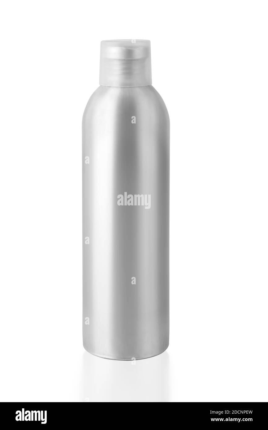 Plastic bottle without label on white background Stock Photo - Alamy