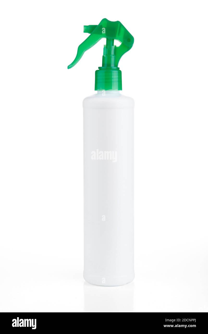 Plastic bottle without label on white background Stock Photo - Alamy