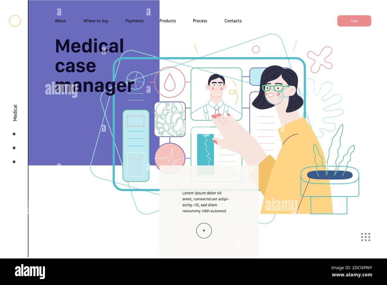 Medical examination process Stock Vector Images - Alamy