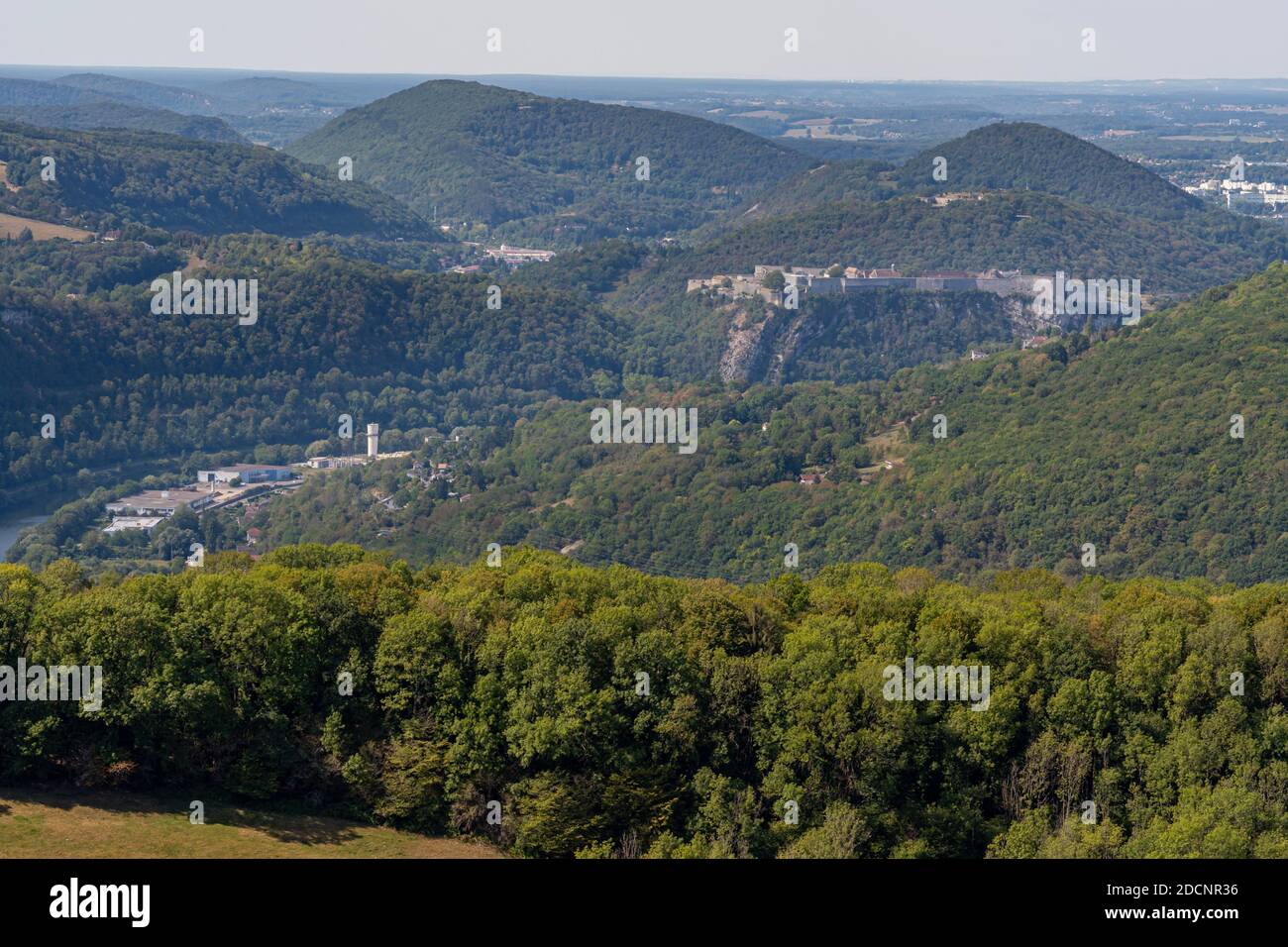 Besançon, France - 09 05 2020: View of Fort of Chaudanne from the ...