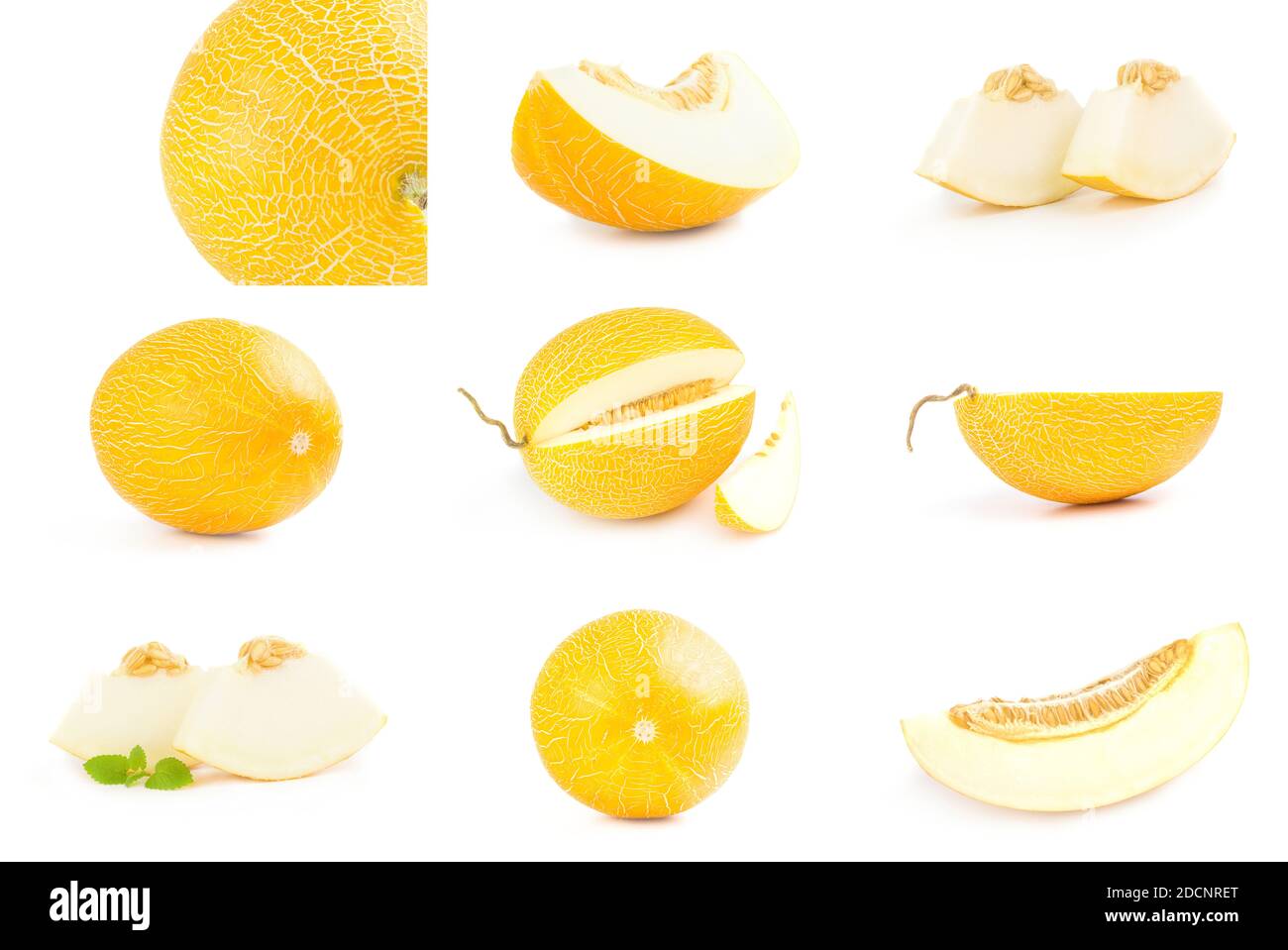 Collage of melon on a background Stock Photo - Alamy