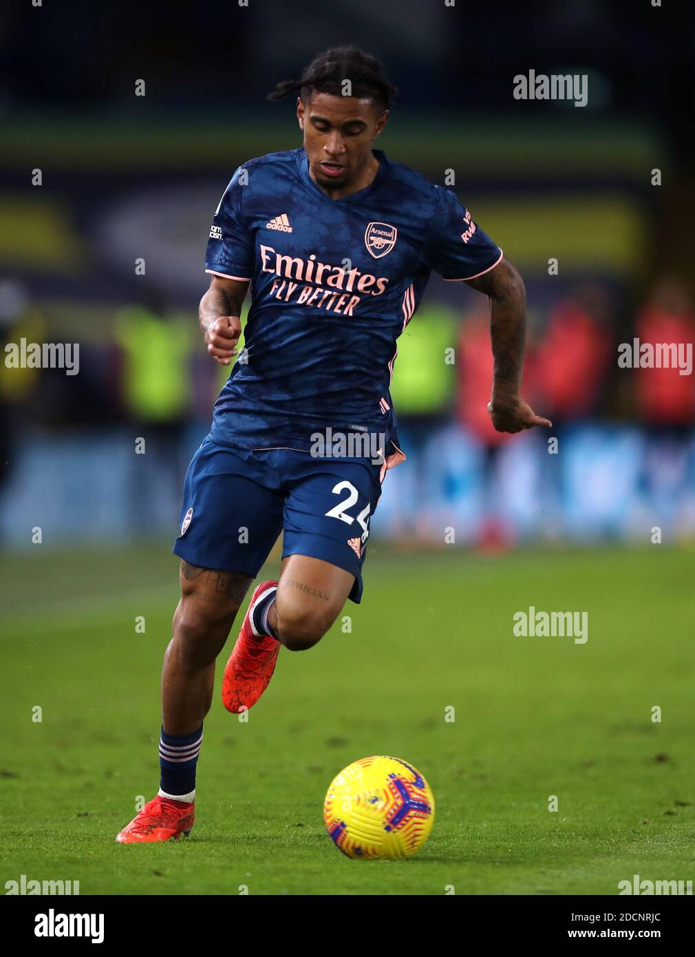 Arsenal's Reiss Nelson during the Premier League match at Elland Road ...
