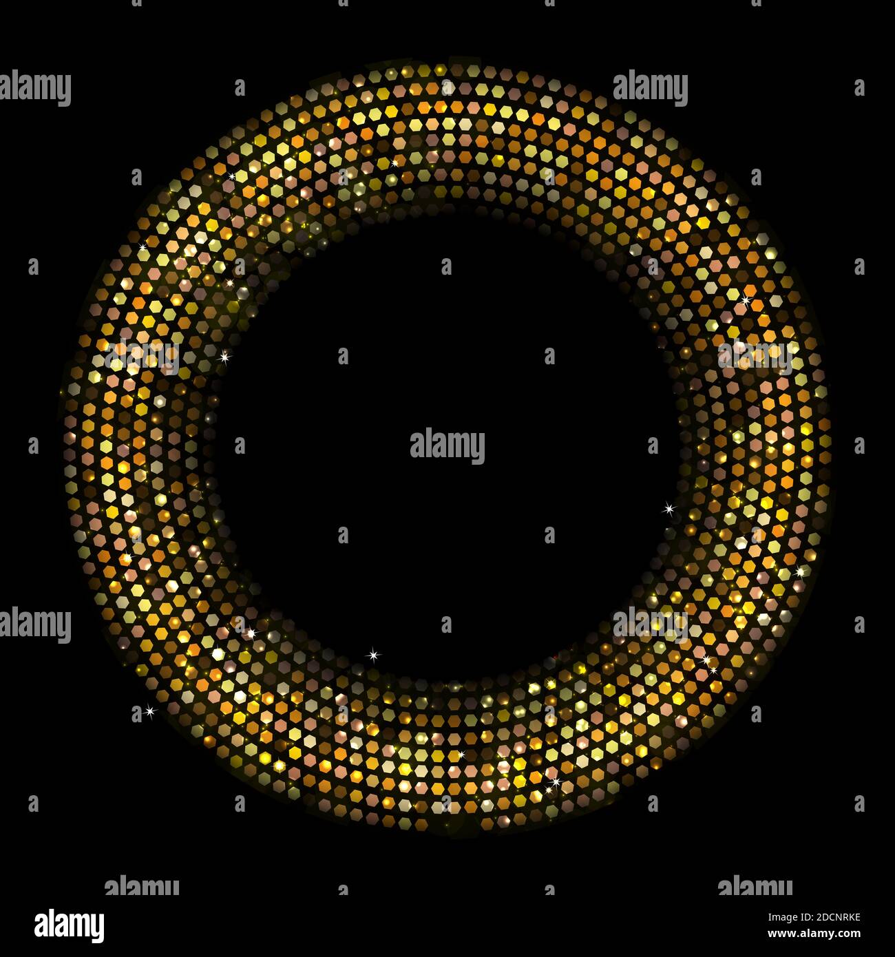 Circle Radius Abstract Golden Background Illustration Stock Photo - Alamy