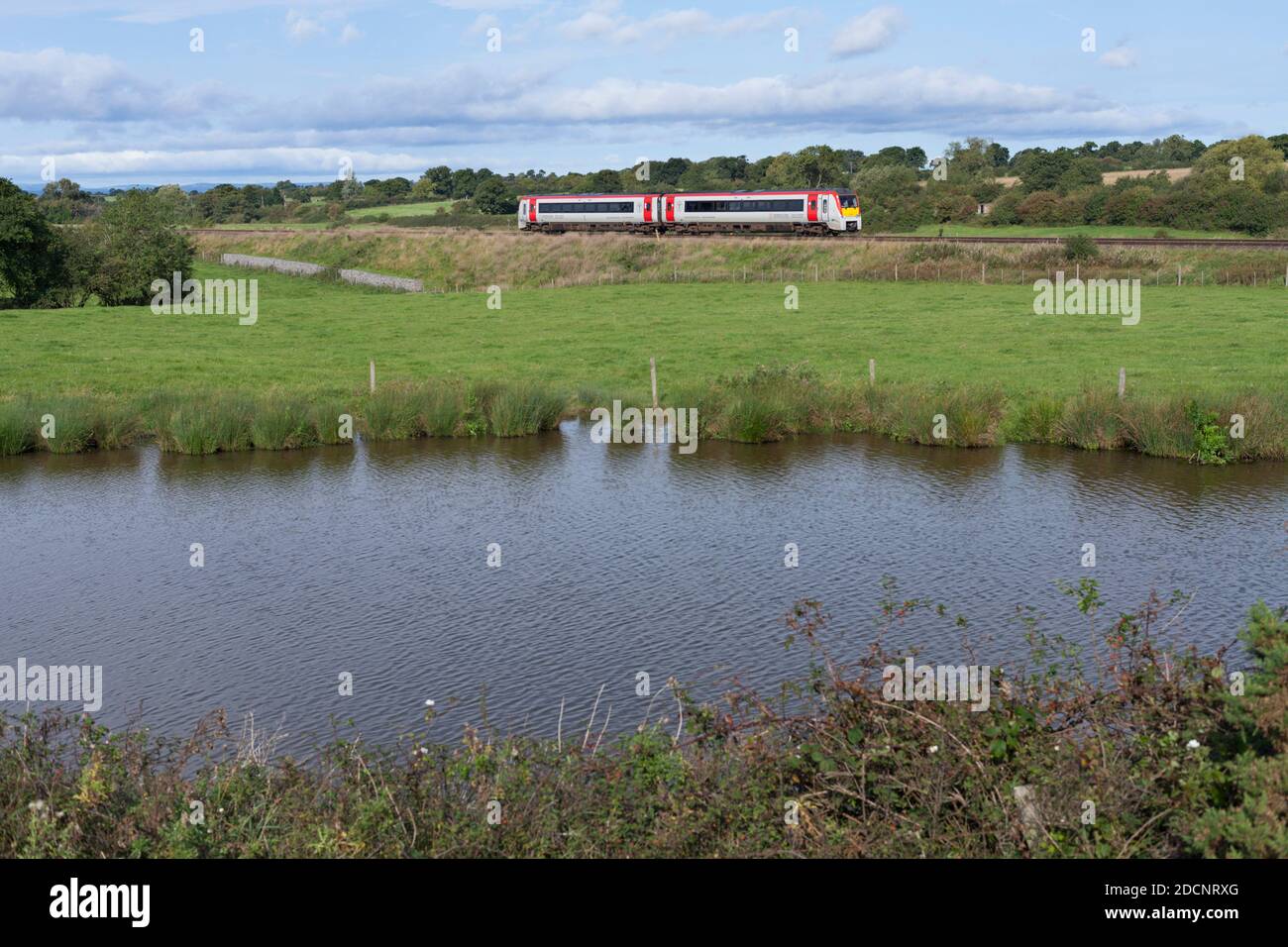 Transport For Wales Alstom Coradia class 175 train running through the ...