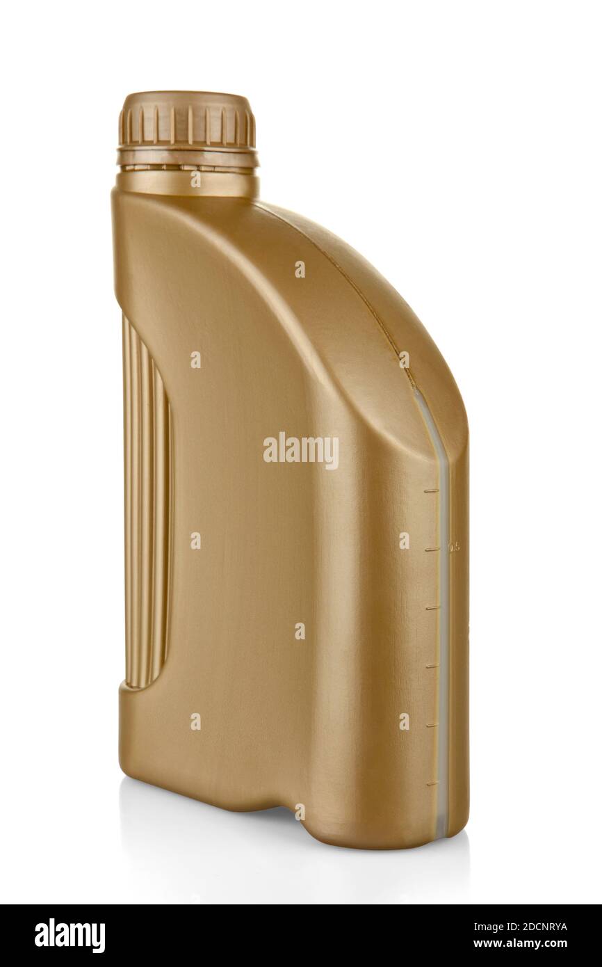 Plastic bottle without label on white background Stock Photo - Alamy