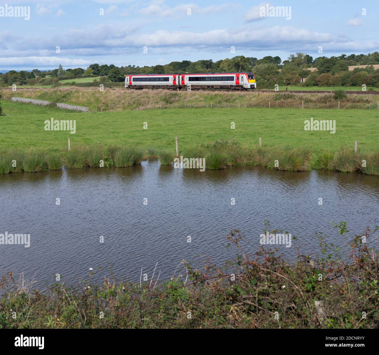 Transport For Wales Alstom Coradia class 175 train running through the ...